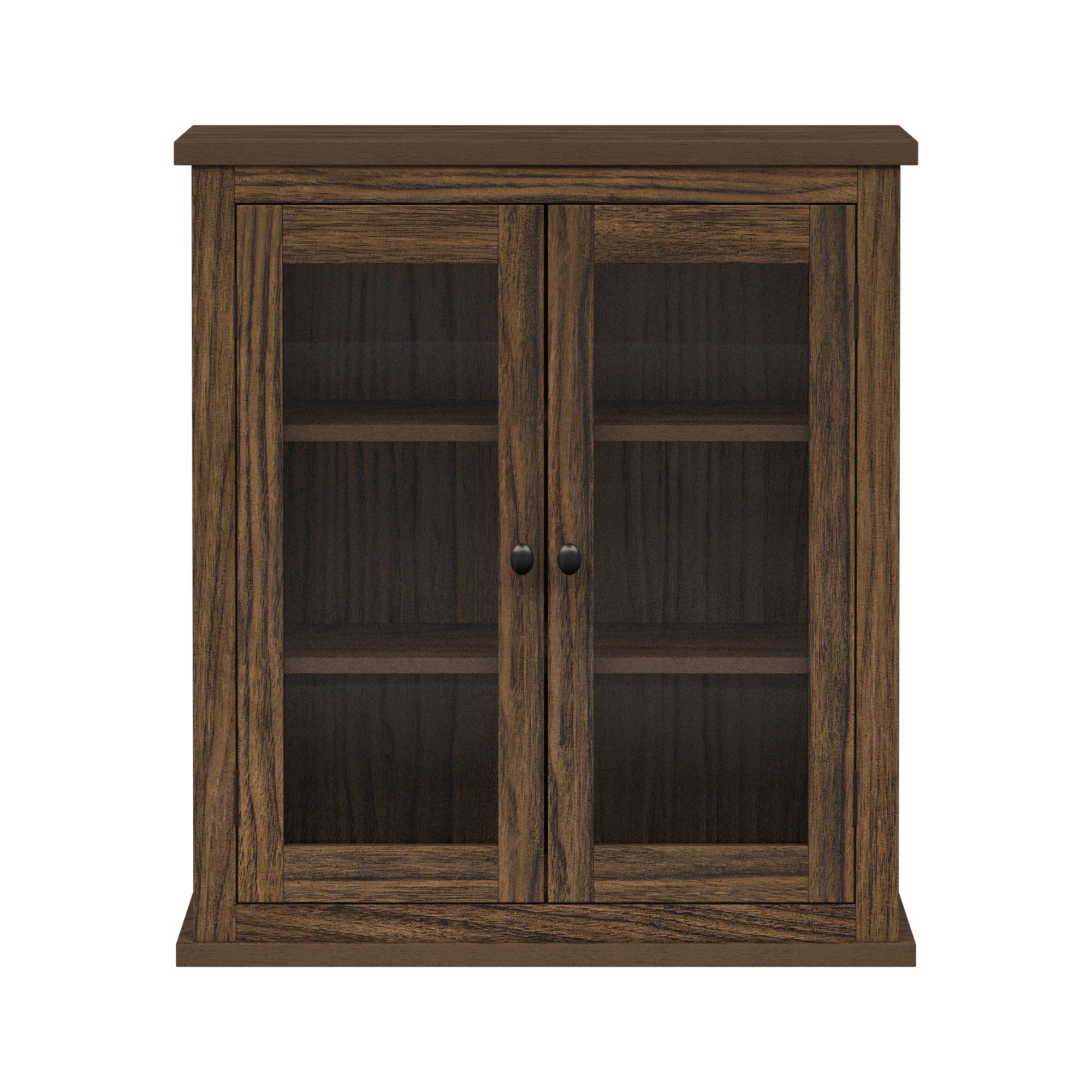 Teamson Home Donovan Removable Two Door Wall Cabinet Walnut