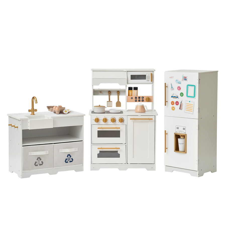 Teamson Kids Little Chef Atlanta Modular Play Kitchen with Accessories
